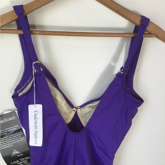 Miraclesuit | Swim | Miraclesuit Sanibel Purple One Piece Swimsuit ...